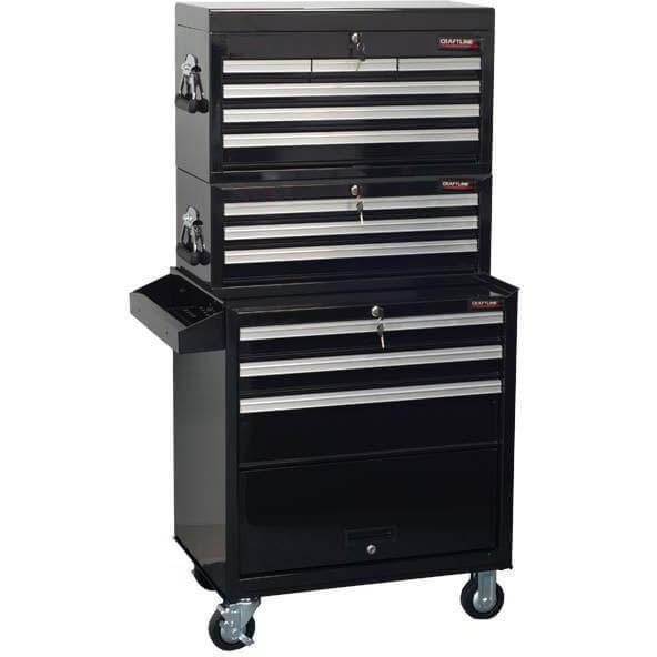 Craftline Combo 26" Tool Chest & Cabinet Cart – The Garage Outfitter