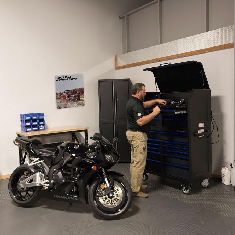 Montezuma 46" X 24" 17 Drawer Steel Tool Chest and Cabinet Combo – The ...