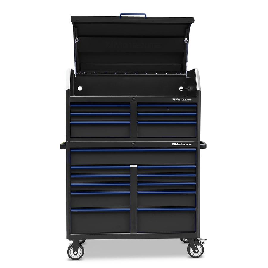 Montezuma 46" X 24" 17 Drawer Steel Tool Chest and Cabinet Combo – The ...